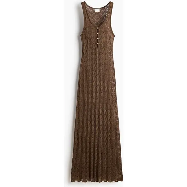 H&M Button-top Crochet-look Dress