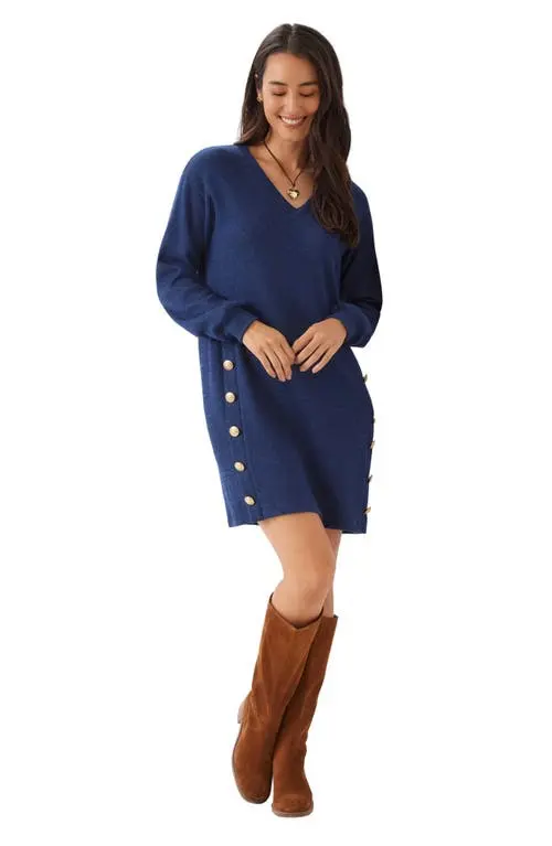 Karen Kane V-neck Button Detail Minidress