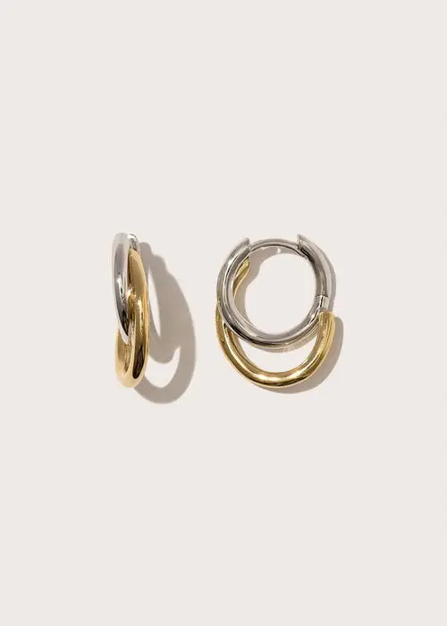 OTIUMBERG Small Spiralis Hoop Earrings - Mixed Metal