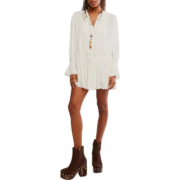 Free People Intimately Fp Haute Heirloom Minidress - Sugar Swizzle