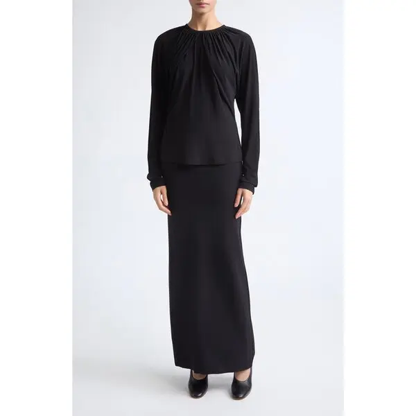ASHLYN Vion Long Sleeve Draped Top