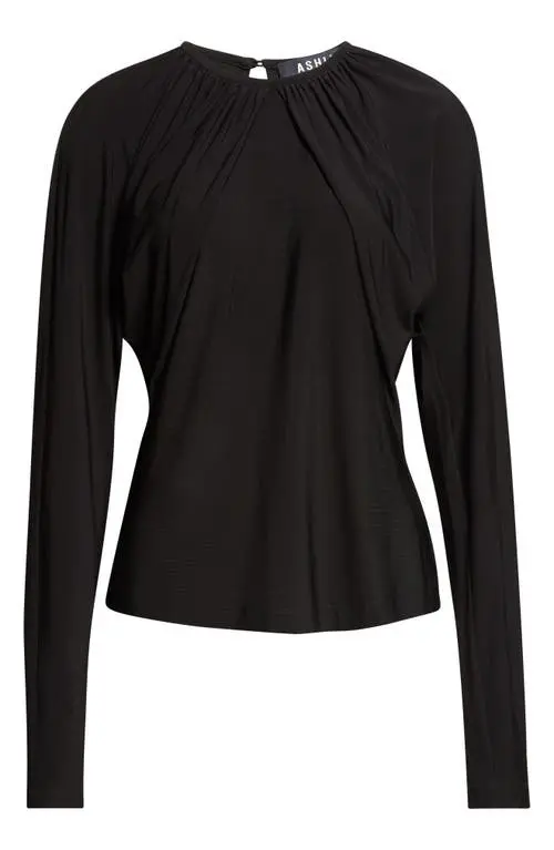 ASHLYN Vion Long Sleeve Draped Top