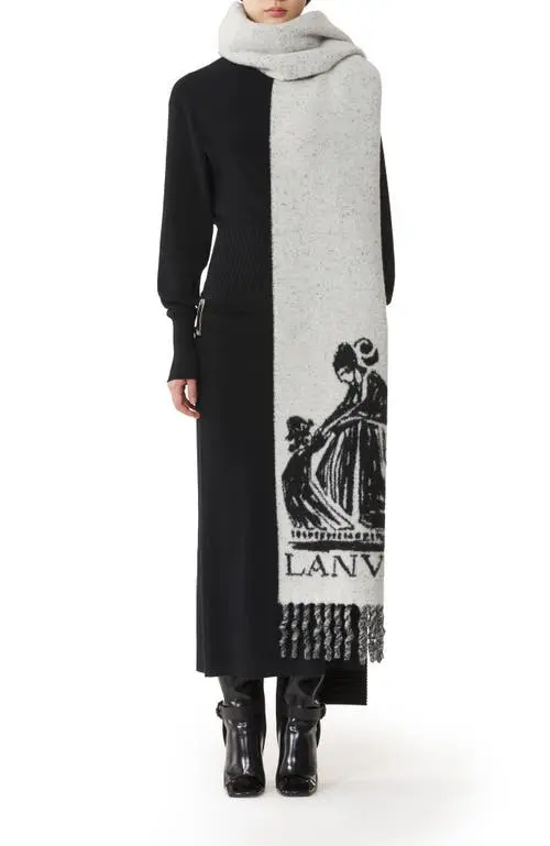 LANVIN Mother & Daughter Wool Scarf