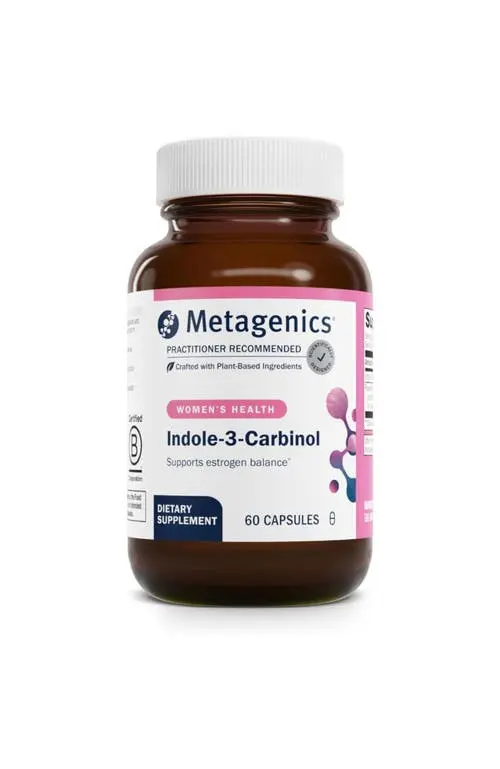 METAGENICS Indole-3-carbinol Hormone Balance Antioxidant Supplement 60 Capsules - None