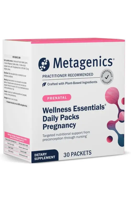 METAGENICS Wellness Essentials Prenatal Daily Multivitamin Packet Supplement 30 Packets