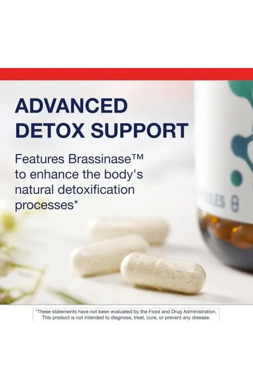METAGENICS Sulforaclear Advanced Detox Antioxidant Support Supplement 60 Capsules