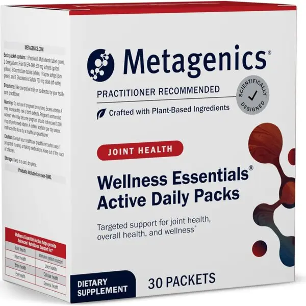 METAGENICS Wellness Essentials Active Daily Packs Nutritional Support Supplement 30 Packets