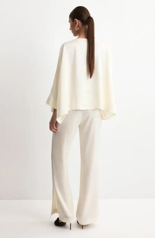 Mango Mid Rise Straight Leg Pants