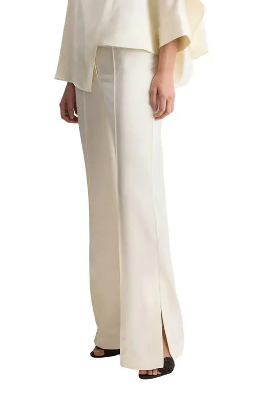 Mango Mid Rise Straight Leg Pants