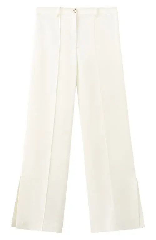 Mango Mid Rise Straight Leg Pants