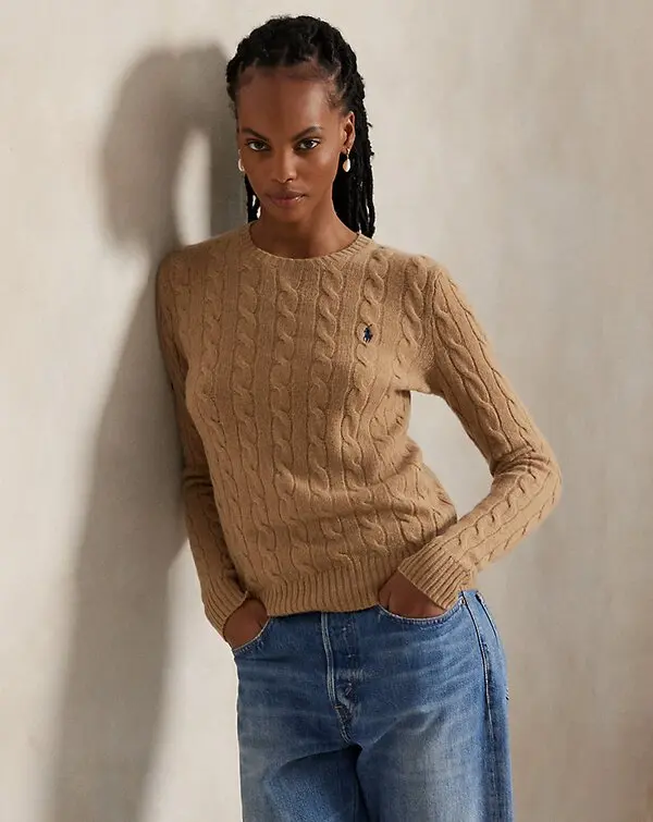 Polo Ralph Lauren Cable-knit Wool-cashmere Sweater