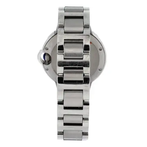 CARTIER Ballon Bleu De Automatic Watch Stainless Steel With Diamond Markers 33