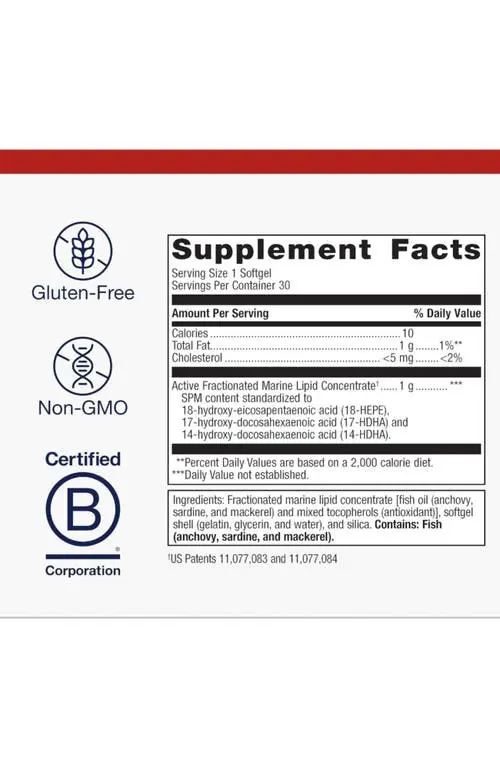 METAGENICS Spm Active One Daily Omega Fish Oil Supplement 30 Softgels