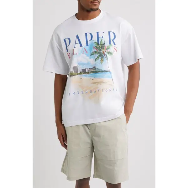 PAPER PLANES Hawaii Beach Graphic T-shirt