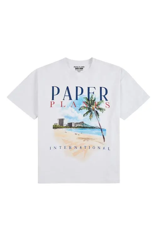 PAPER PLANES Hawaii Beach Graphic T-shirt