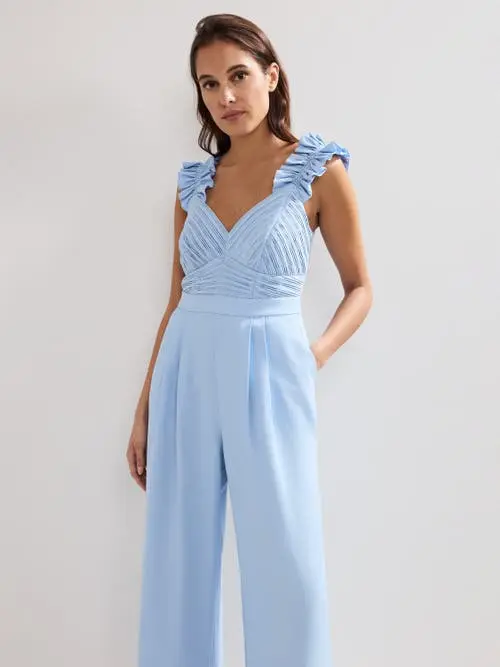 PHASE EIGHT Moira Ruffle Sleeve Jumpsuit