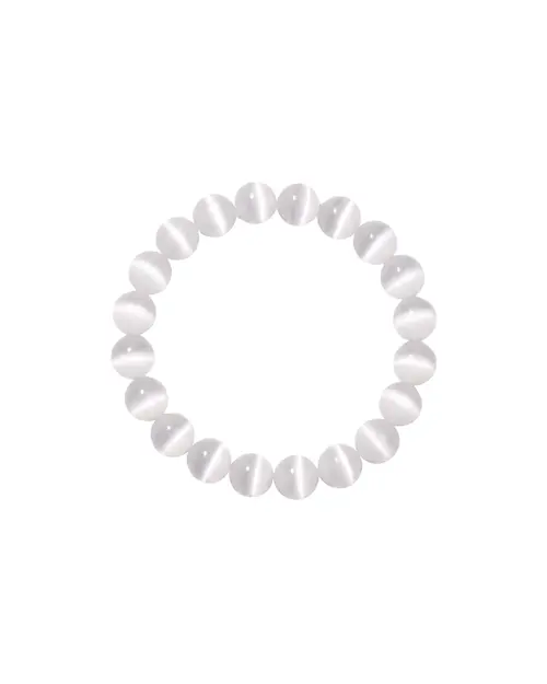 SEREE Manifest Intuition Cat's Eye Beaded Bracelet
