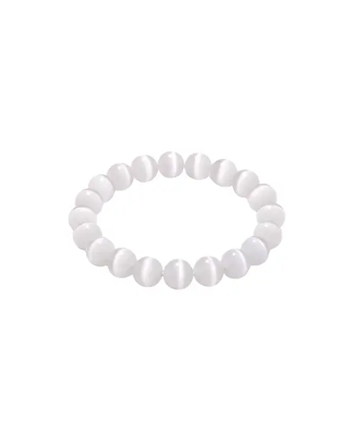 SEREE Manifest Intuition Cat's Eye Beaded Bracelet
