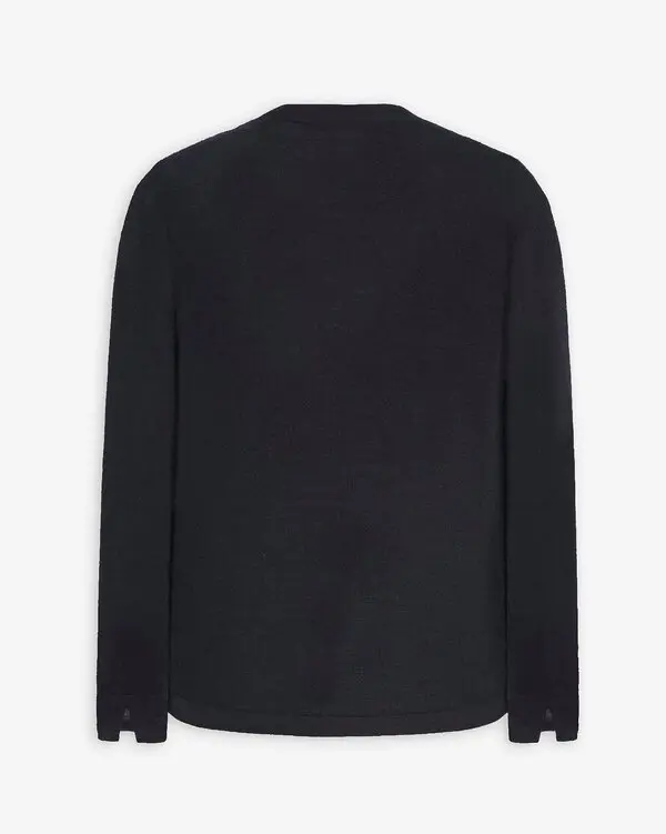 THE ROW Poesis Cashmere V-neck Sweater - Black