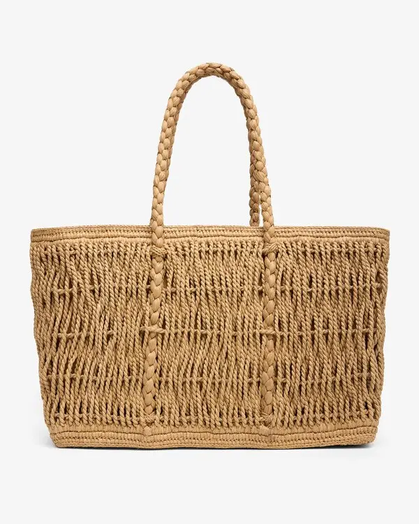 THE ROW Geogica Raffia Tote Bag
