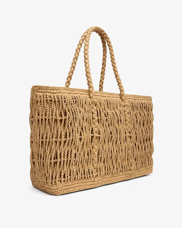 THE ROW Geogica Raffia Tote Bag