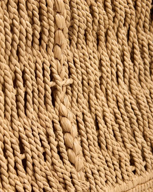 THE ROW Geogica Raffia Tote Bag