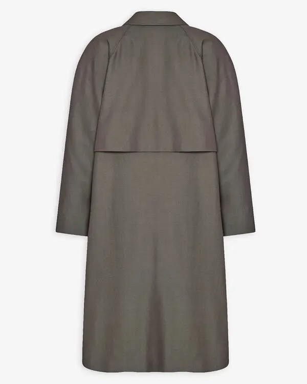 THE ROW Emma Wool Twill Coat