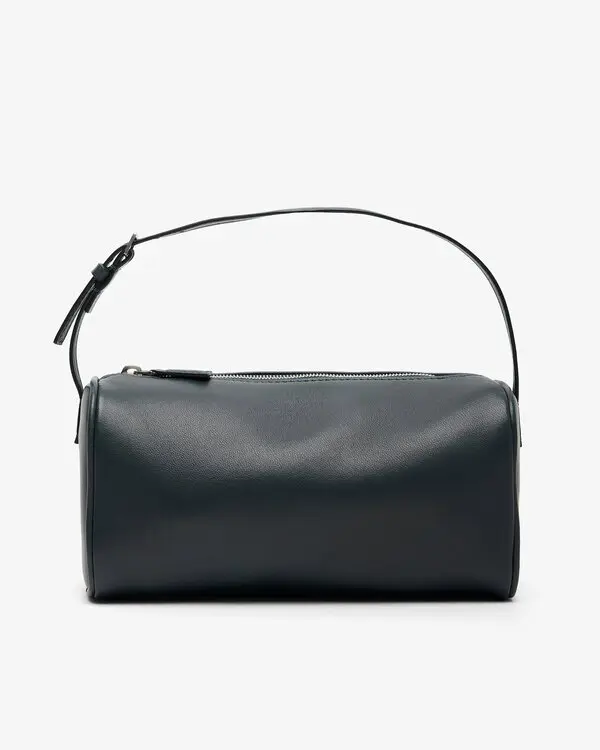 THE ROW 90's Dark Small Grain Leather Bag - Green