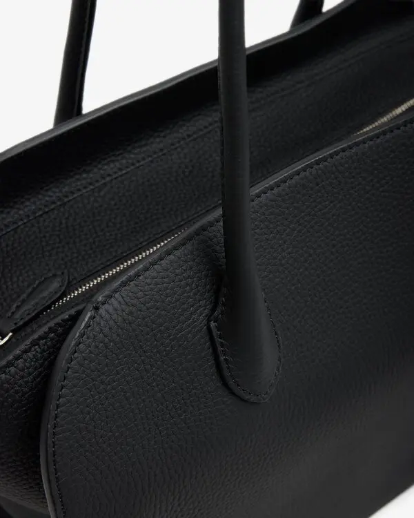 THE ROW Marlo 14 Leather Bag - Black