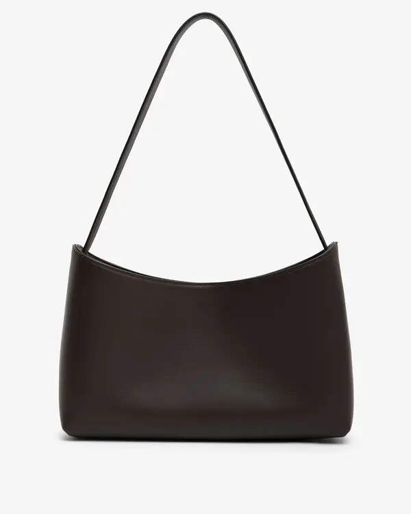 THE ROW Alma Baguette Dark Shoulder Bag - Brown