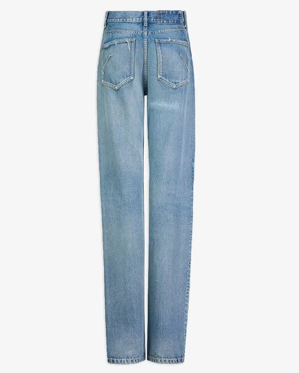 Alaïa Faded Straight Leg Jeans