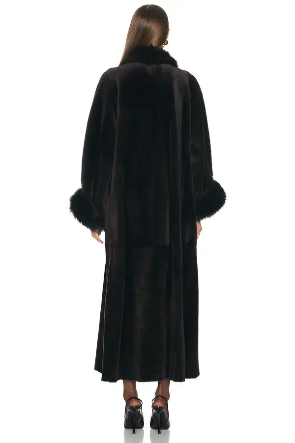 Nour Hammour Sima Grand Shearling Coat