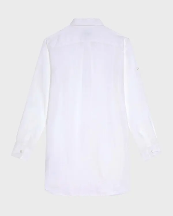 Vilebrequin Linen Shirt Dress Solid Shirt Dress Fragance