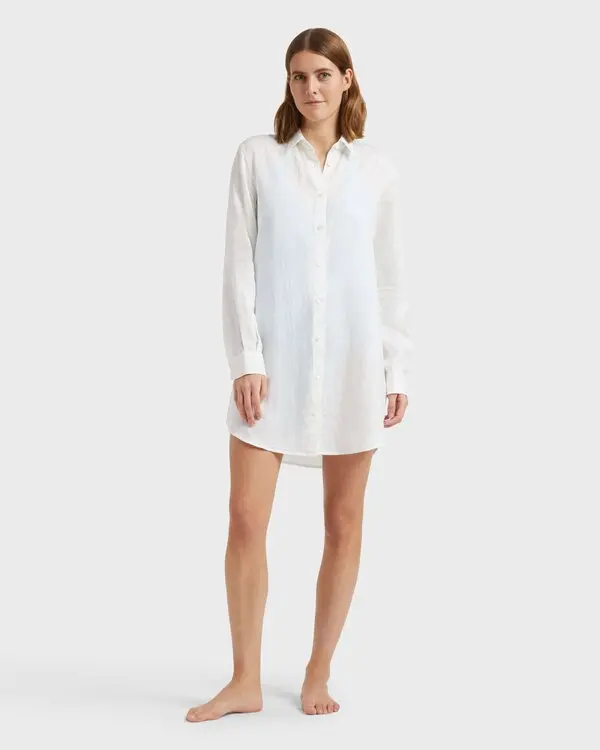 Vilebrequin Linen Shirt Dress Solid Shirt Dress Fragance