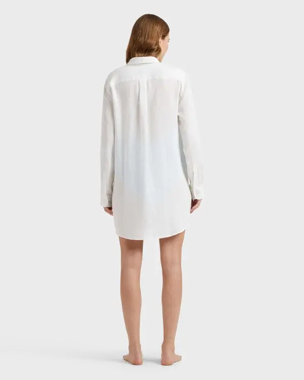 Vilebrequin Linen Shirt Dress Solid Shirt Dress Fragance