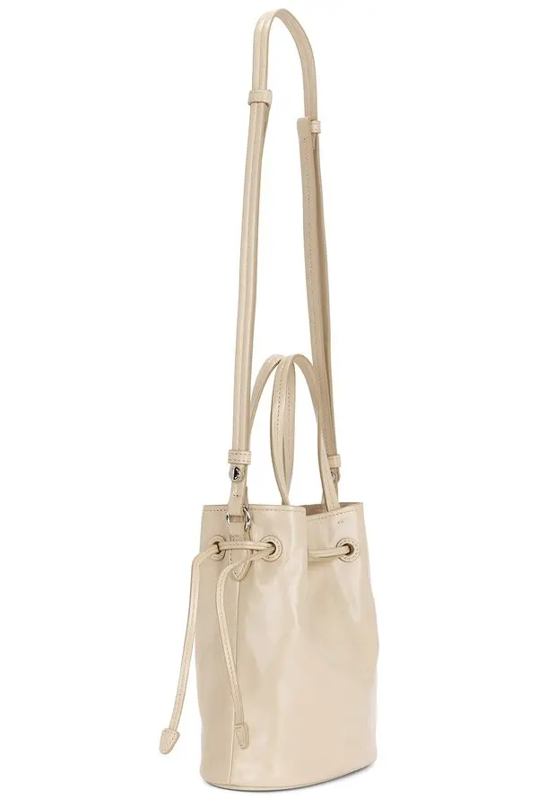 Miu Miu Vitello Shine Mini Bag - Travertino