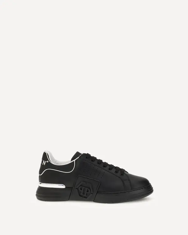 Philipp Plein Low Top Hexagon Leather Sneakers