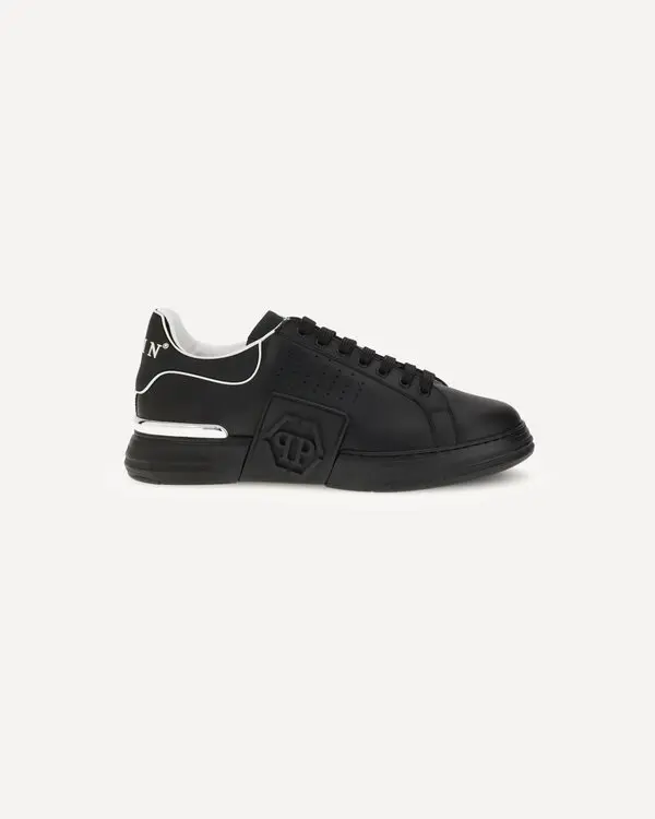 Philipp Plein Low Top Hexagon Leather Sneakers