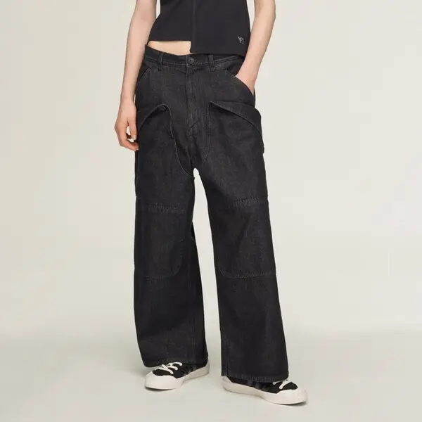 Adidas Y-3 Denim Straight Leg Pants