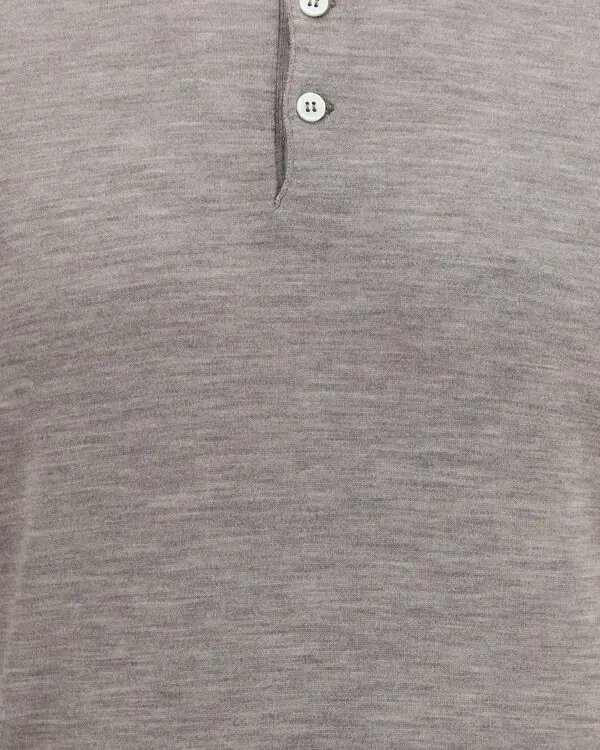 Brunello Cucinelli Virgin Wool Polo Sweater