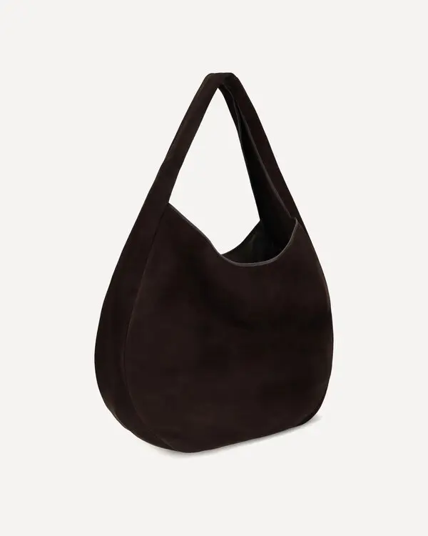 Loewe Roomy Suede Calfskin Hobo Shoulder Bag
