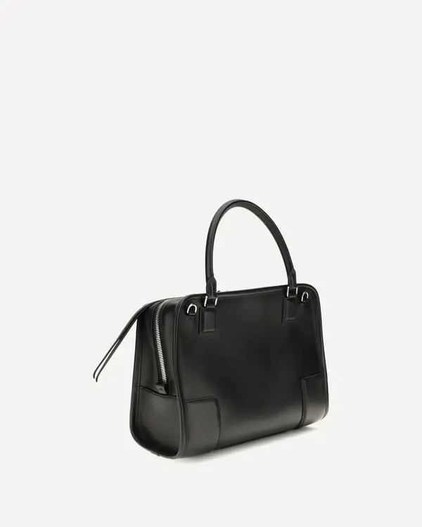 Loewe Medium Amazona 180 Calfskin Top Handle Bag - Black