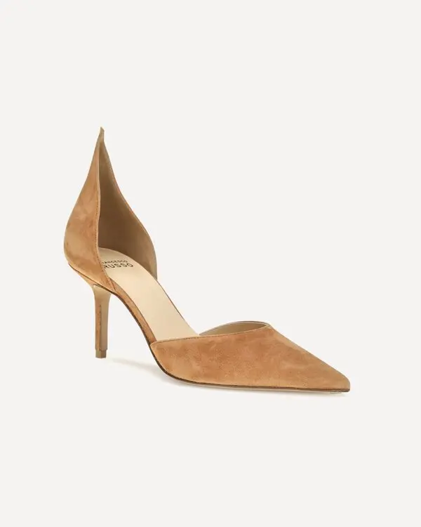FRANCESCO RUSSO D'orsay Flame Suede Pumps