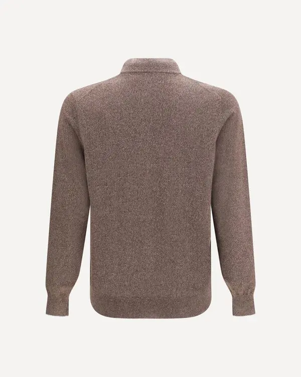 Brunello Cucinelli Cashmere Zip-up Cardigan - Brown