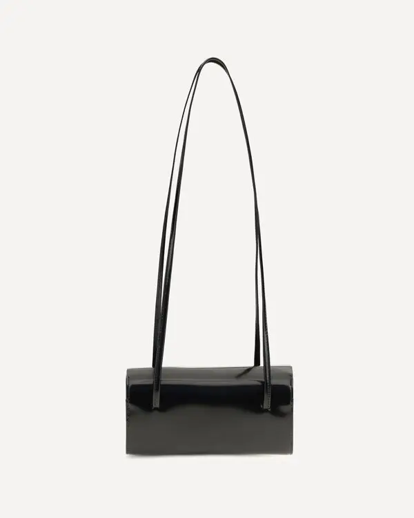 FANE Mie Brushed Leather Shoulder Bag - Black