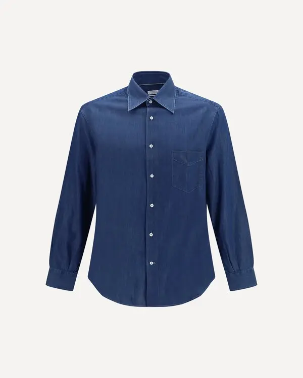 Brunello Cucinelli Lightweight Denim Shirt