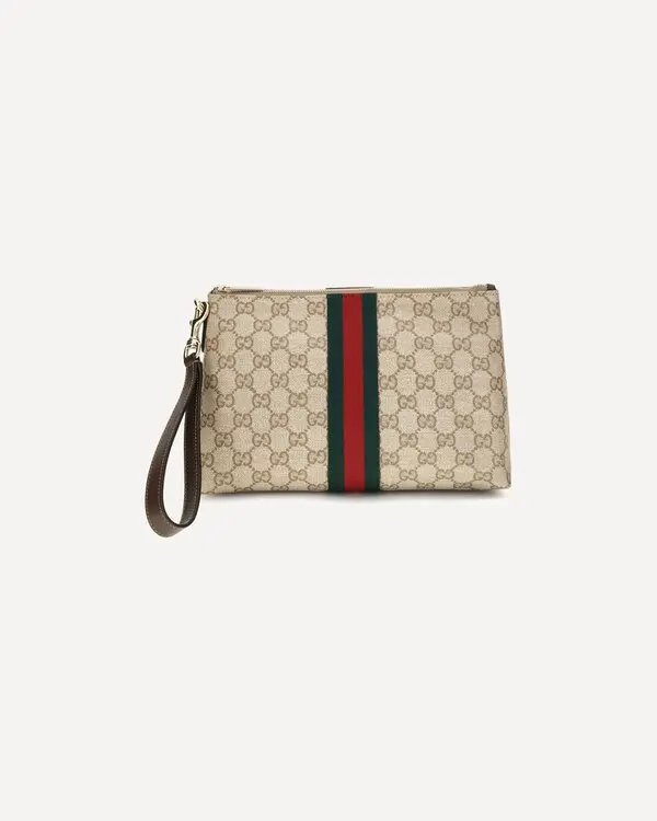 Gucci Small Gg Web Pouch