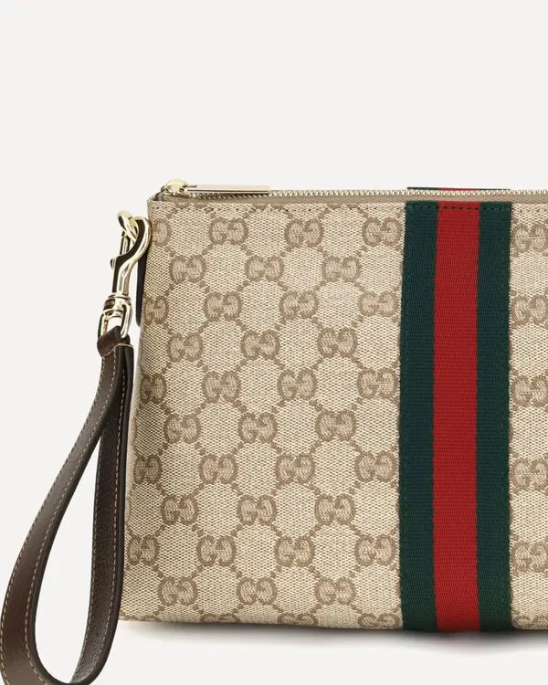 Gucci Small Gg Web Pouch