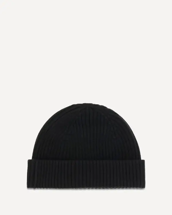 PARAJUMPERS Beanie In Ribbed Knit With Logo