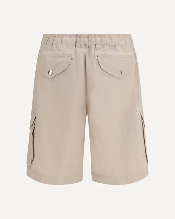 Brunello Cucinelli Cotton And Linen Blend Cargo Bermuda Shorts - Beige